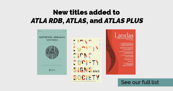 ATLA Religion Database Available at the Rizal Library Website - Loyola ...